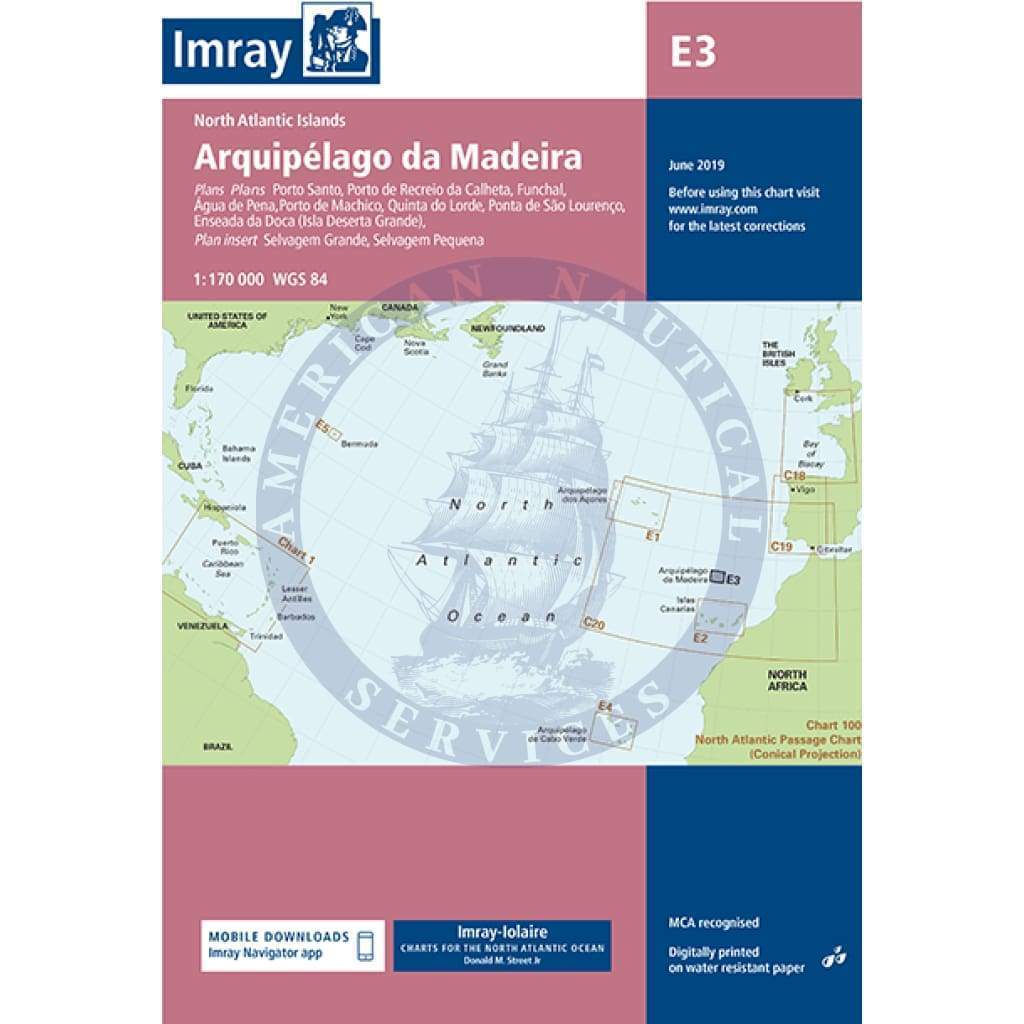Imray Chart E3: Arquipélago da Madeira | Madeira Charts - Amnautical