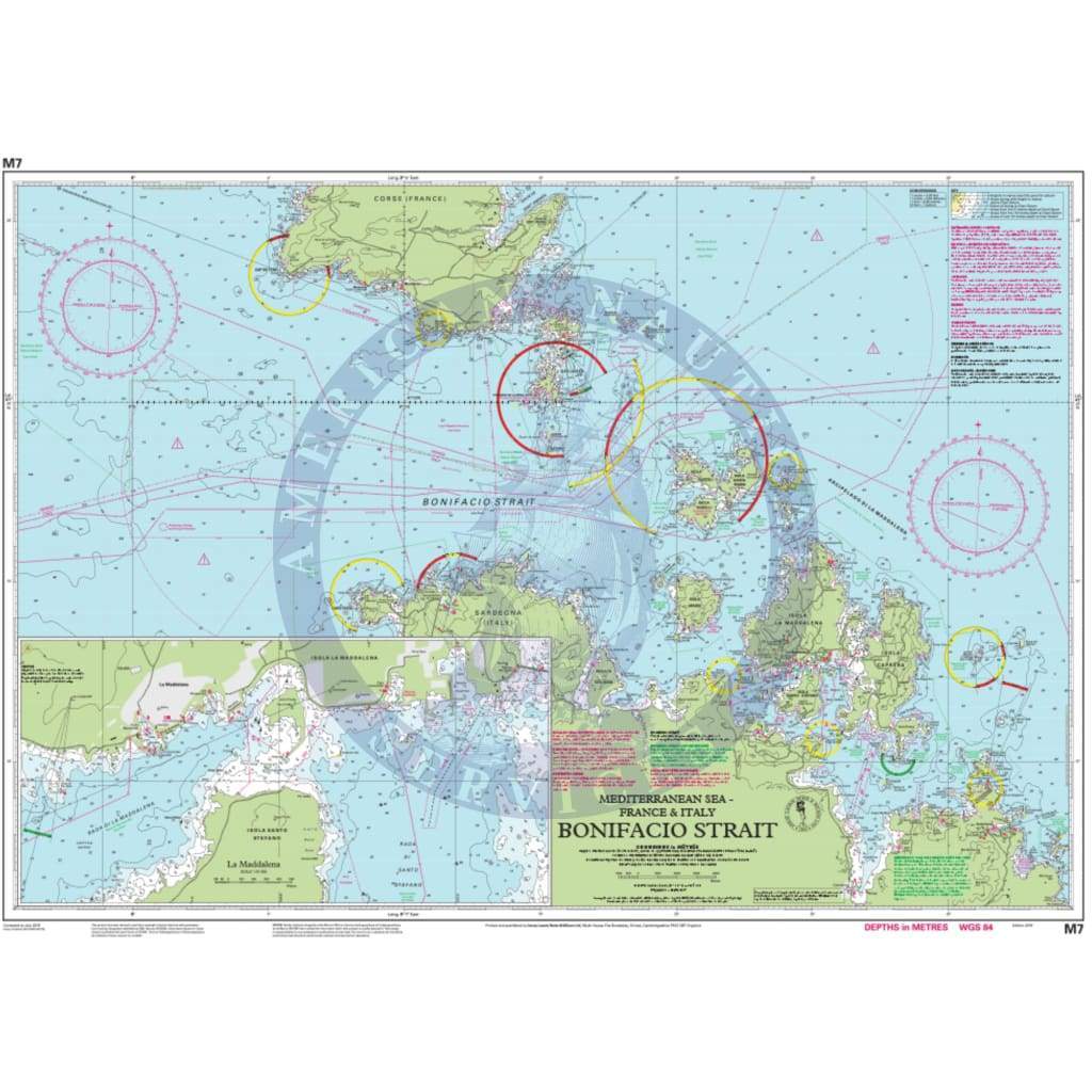 Imray Chart M7: Bonifacio Strait - Amnautical