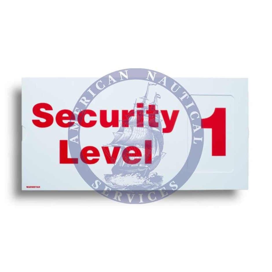 ISPS Code Sign: Security Level Indicator - Amnautical