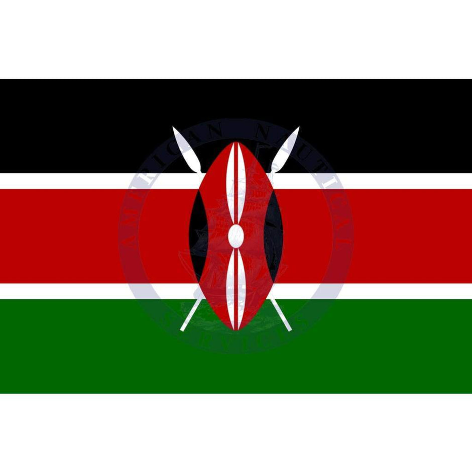 Kenya Country Flag - Official Signage - Amnautical