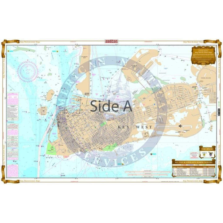 Key West and Lower Keys Lobster Inshore Fish and Dive Chart 110F ...