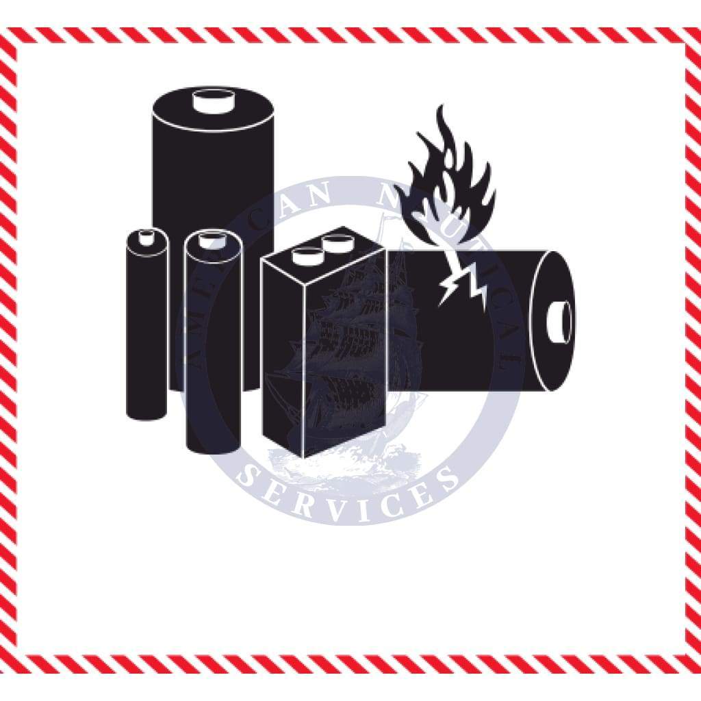 Lithium Battery Marking (Roll of 500) - Amnautical