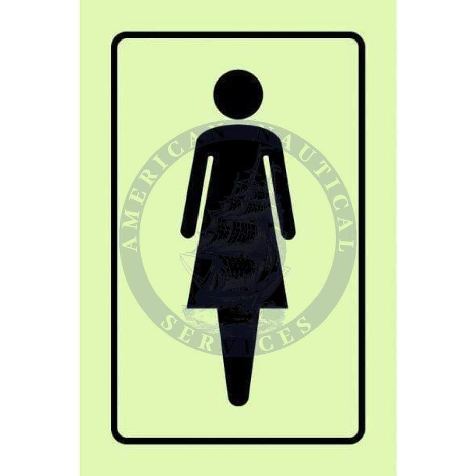 Marine Departmental Sign: Female Symbol - Amnautical
