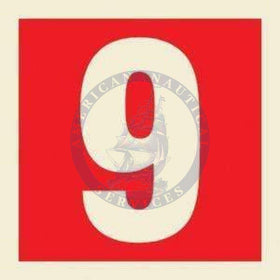 Marine Fire Equipment Sign: Number 9 - Amnautical