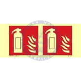 Marine Fire Equipment Sign: Panoramic Fire Extinguisher - Amnautical