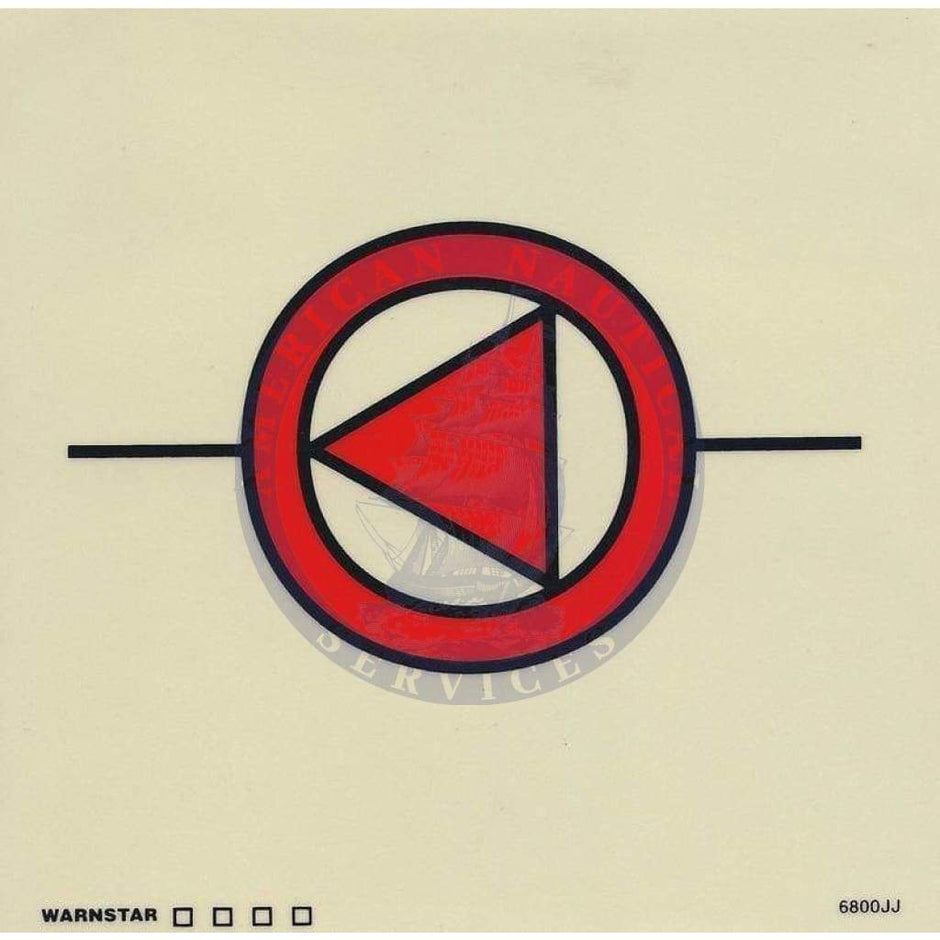 Marine Fire Sign, IMO Fire Control Symbol: Emergency Fire Pump - Amnautical