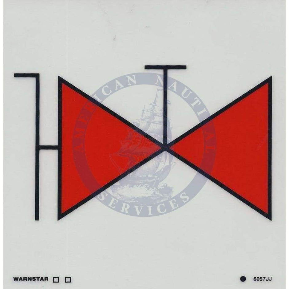 Marine Fire Sign, IMO Fire Control Symbol: Fire Main With Valves ...