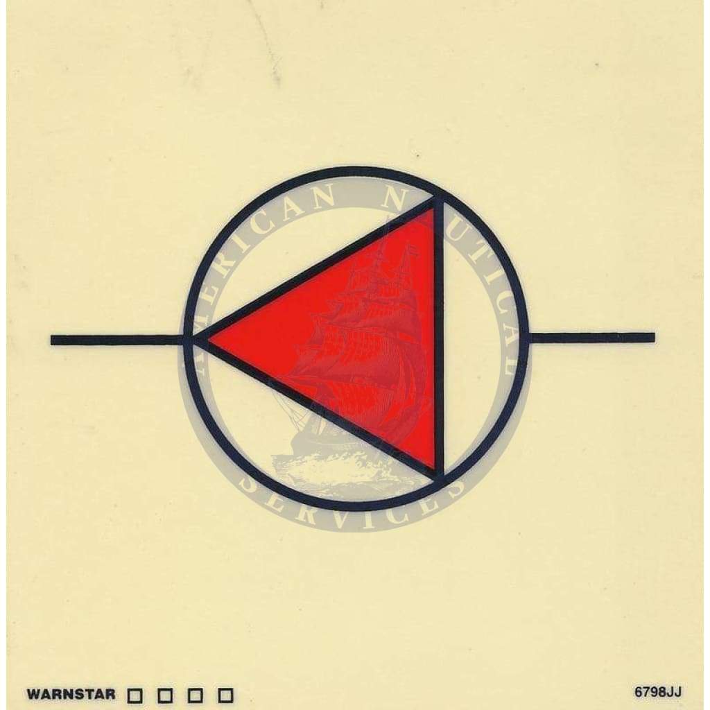 Marine Fire Sign, IMO Fire Control Symbol: Fire Pump - Amnautical
