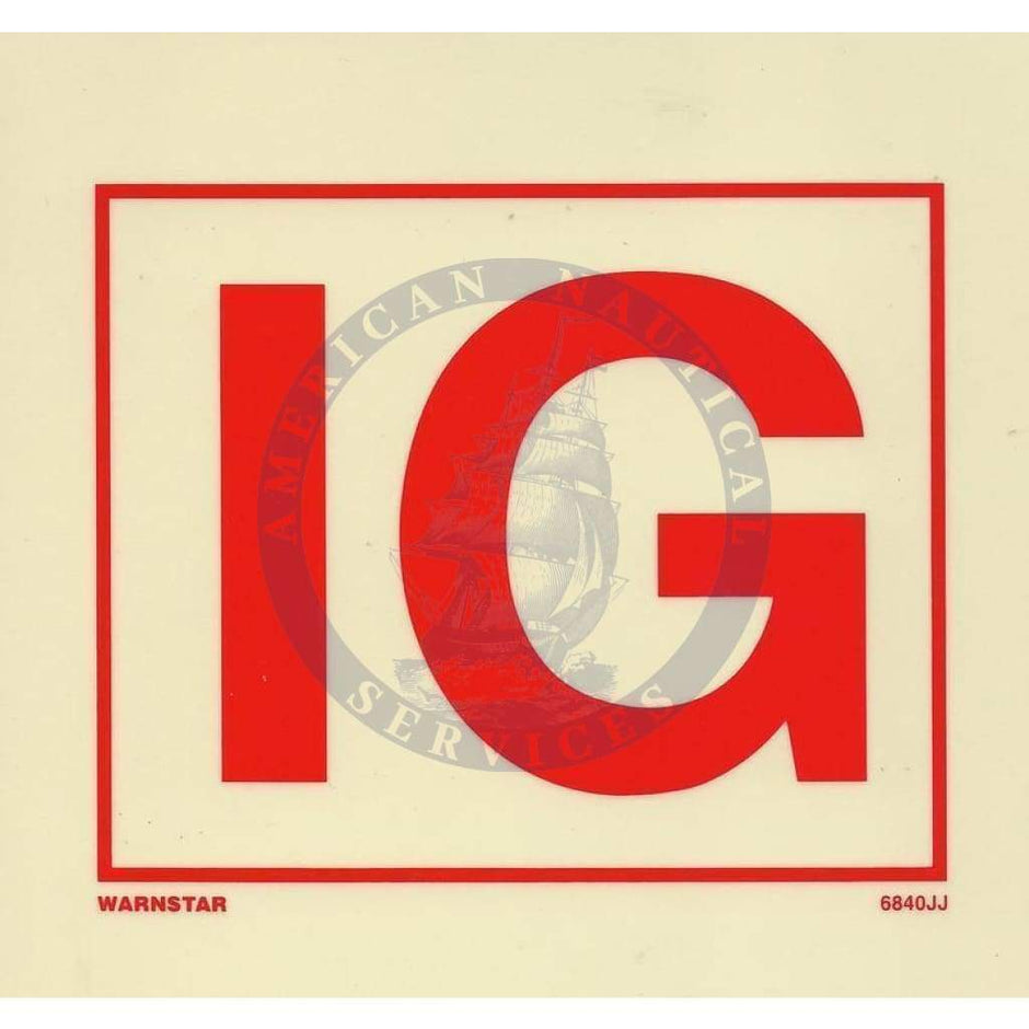 Marine Fire Sign, IMO Fire Control Symbol: Inert Gas Installation ...