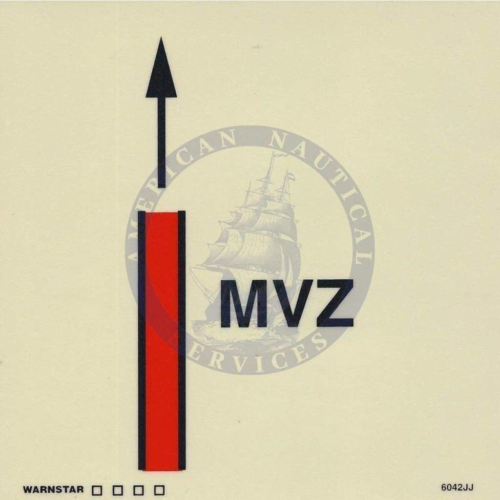Marine Fire Sign, IMO Fire Control Symbol: Main Vertical Zone - Amnautical