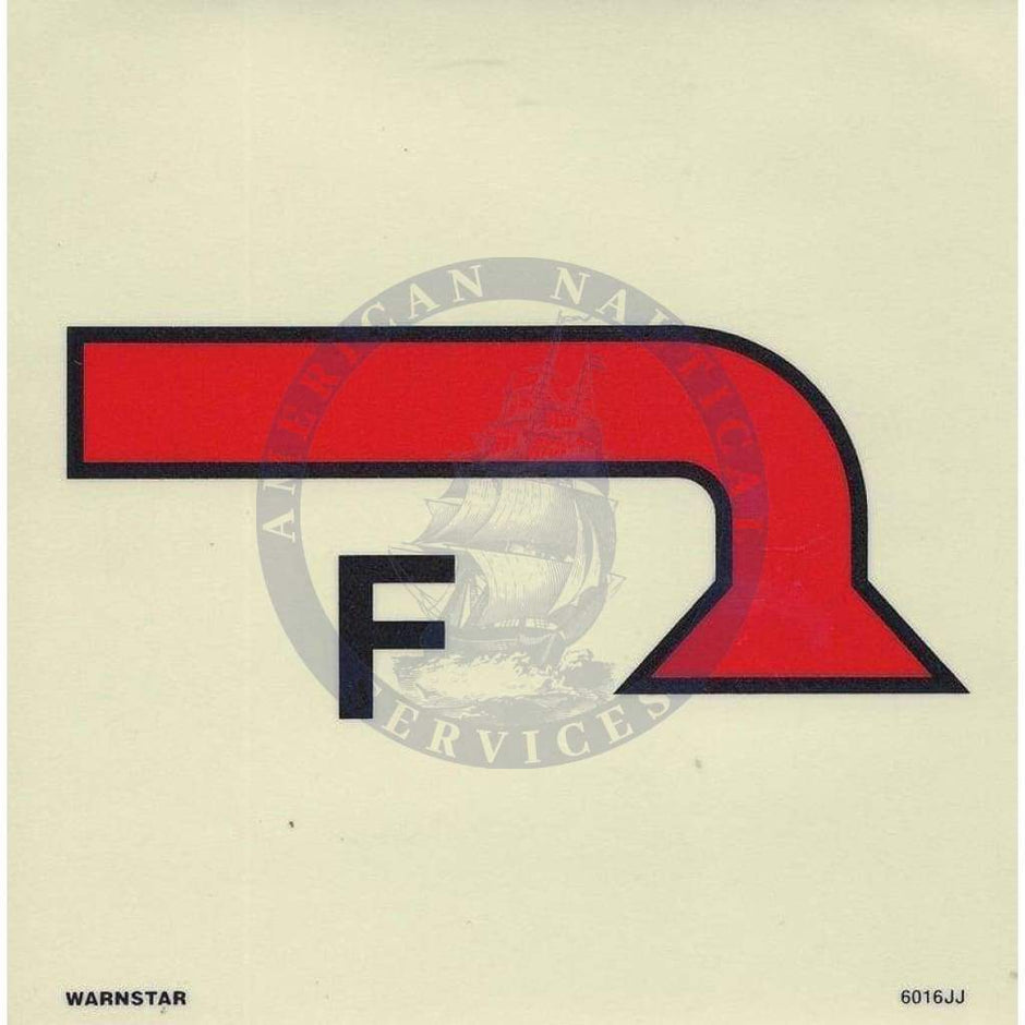 Marine Fire Sign, IMO Fire Control Symbol: Space Protected By Foam ...