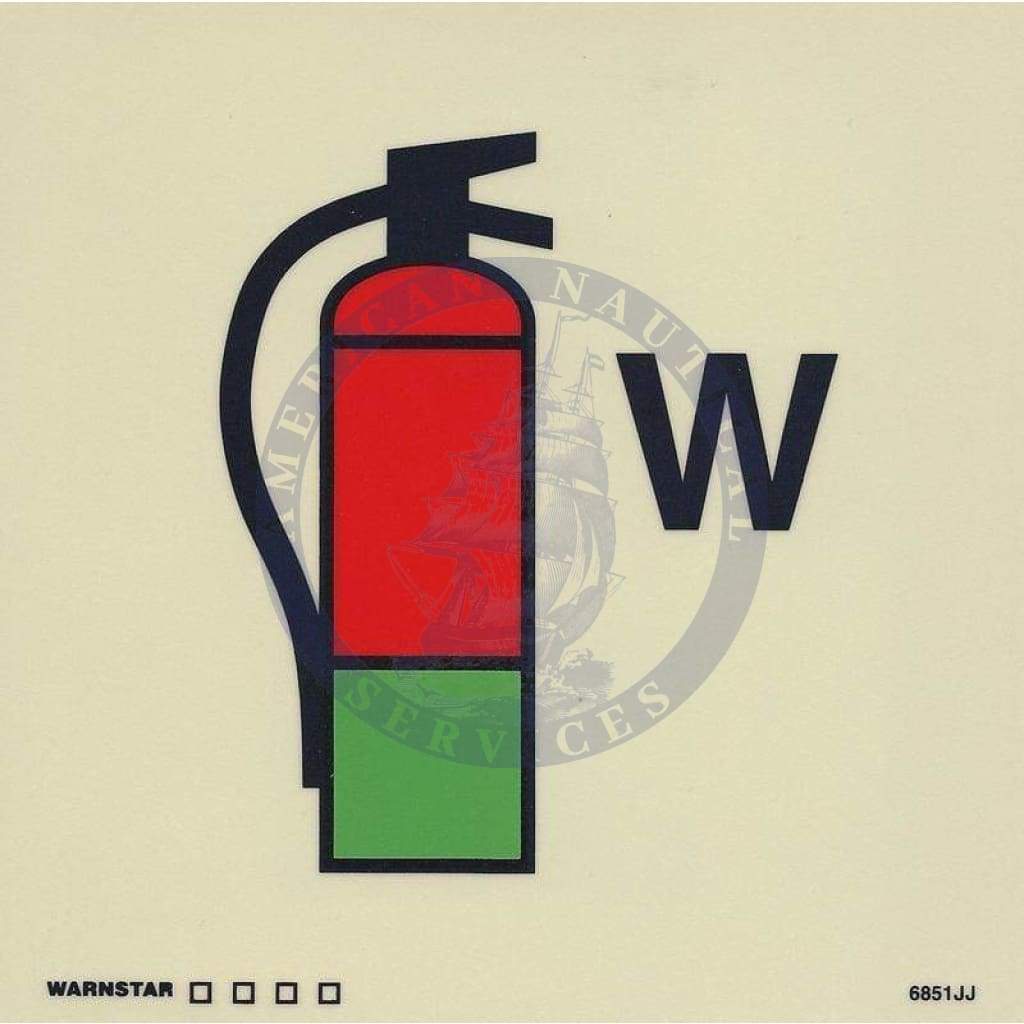 Marine Fire Sign, IMO Fire Control Symbol: Water Fire Extinguisher ...