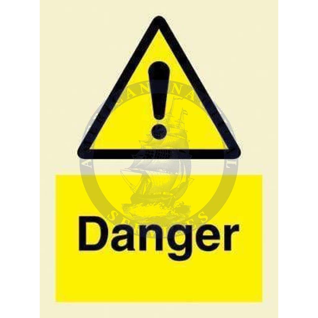 Marine Hazard Sign: Danger - Amnautical
