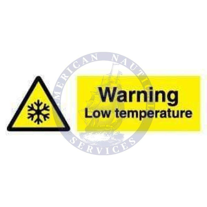 Marine Hazard Sign: Warning Low Temperature - Amnautical