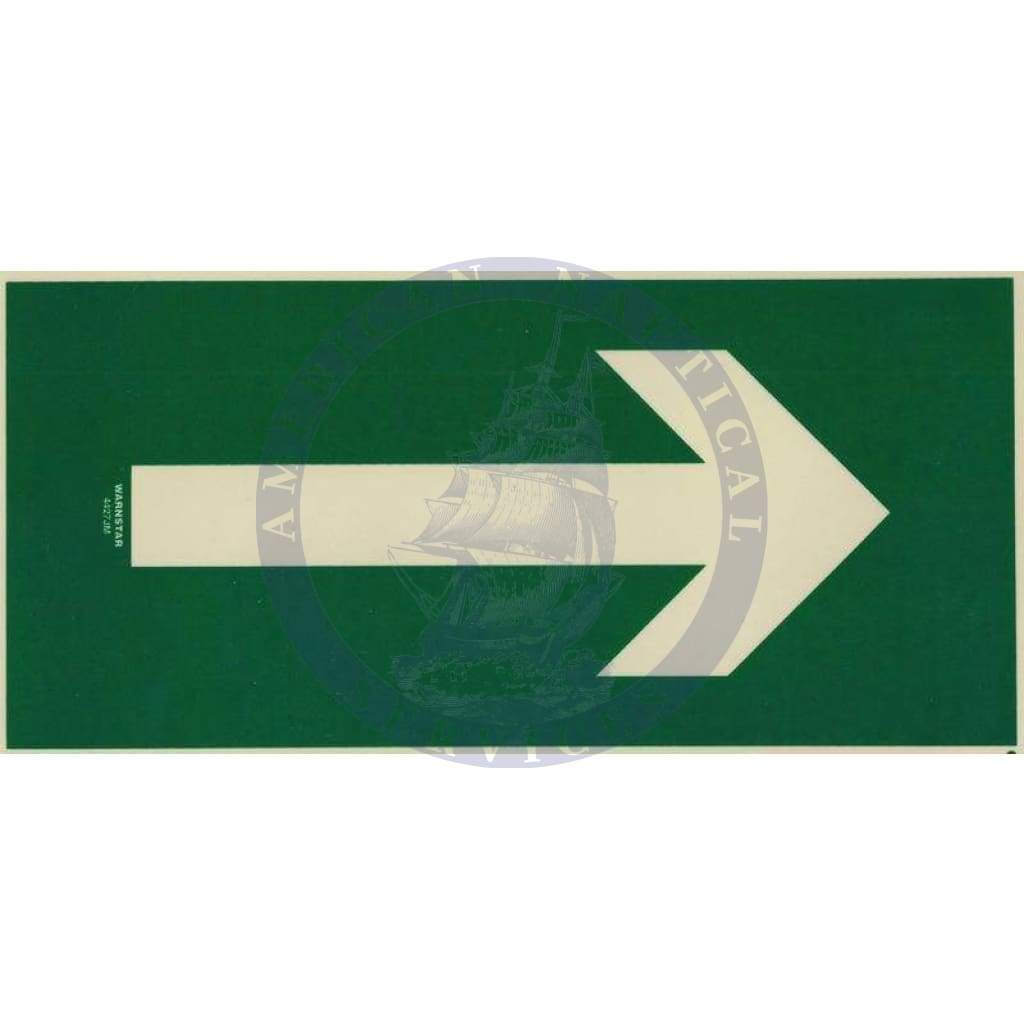 Marine Safety Sign: Arrow Rotatable To Point Up, Down, Left Or Right ...