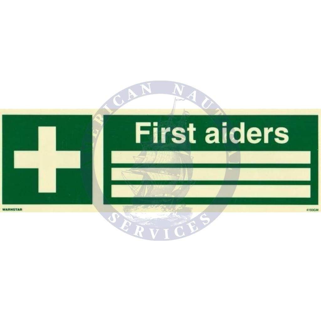 Marine Safety Sign: Firstaiders - Amnautical