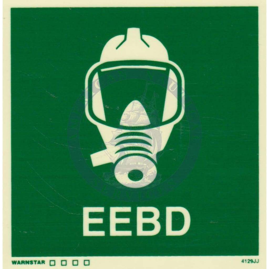 Marine Safety Sign, IMO Life Saving App. Symbol: EEBD - With Text ...
