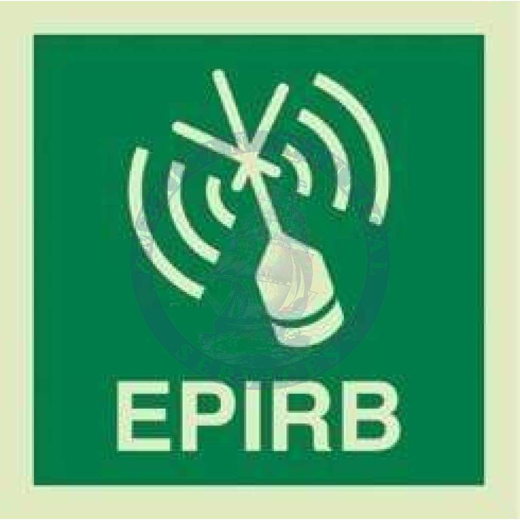 Marine Safety Sign, IMO Life Saving App. Symbol: EPIRB - With Text (20 ...