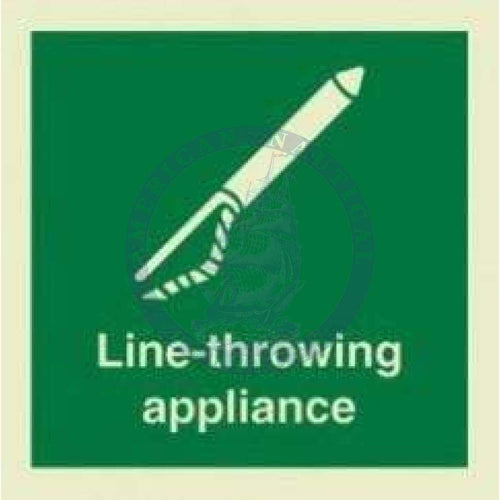 Marine Safety Sign, IMO Life Saving App. Symbol: Line-Throwing Applian ...