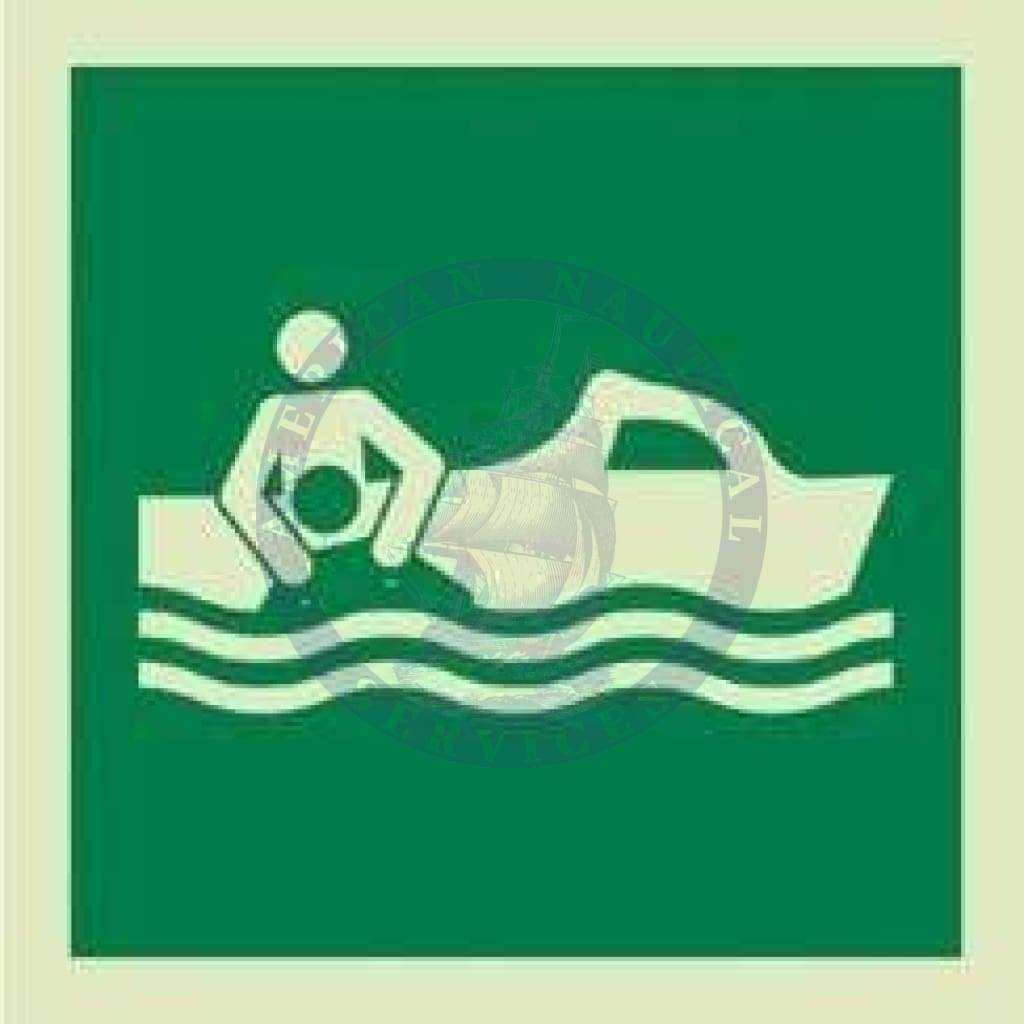Marine Safety Sign, IMO Life Saving App. Symbol: Rescue boat - Without ...