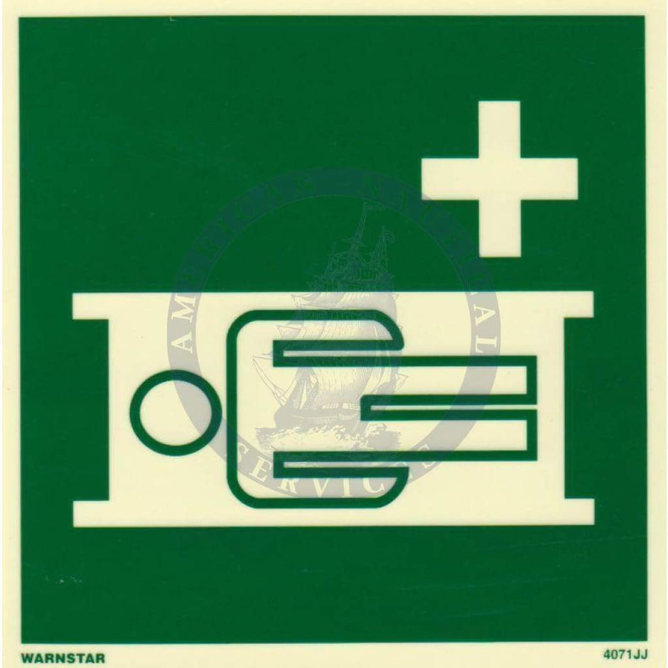 Marine Safety Sign, IMO Life Saving App. Symbol: Stretcher - Without T ...
