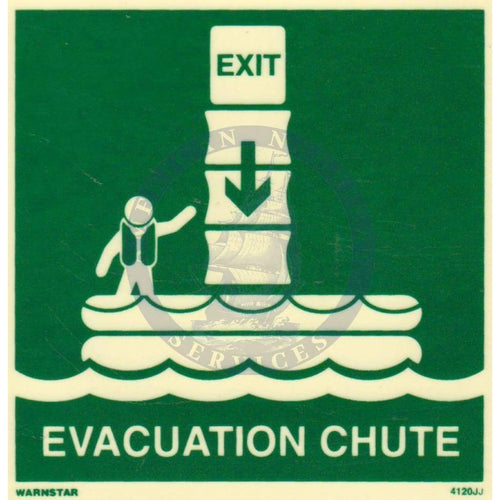 Marine Safety Sign, IMO Life Saving App. Symbol: Vertical Evacuation C ...