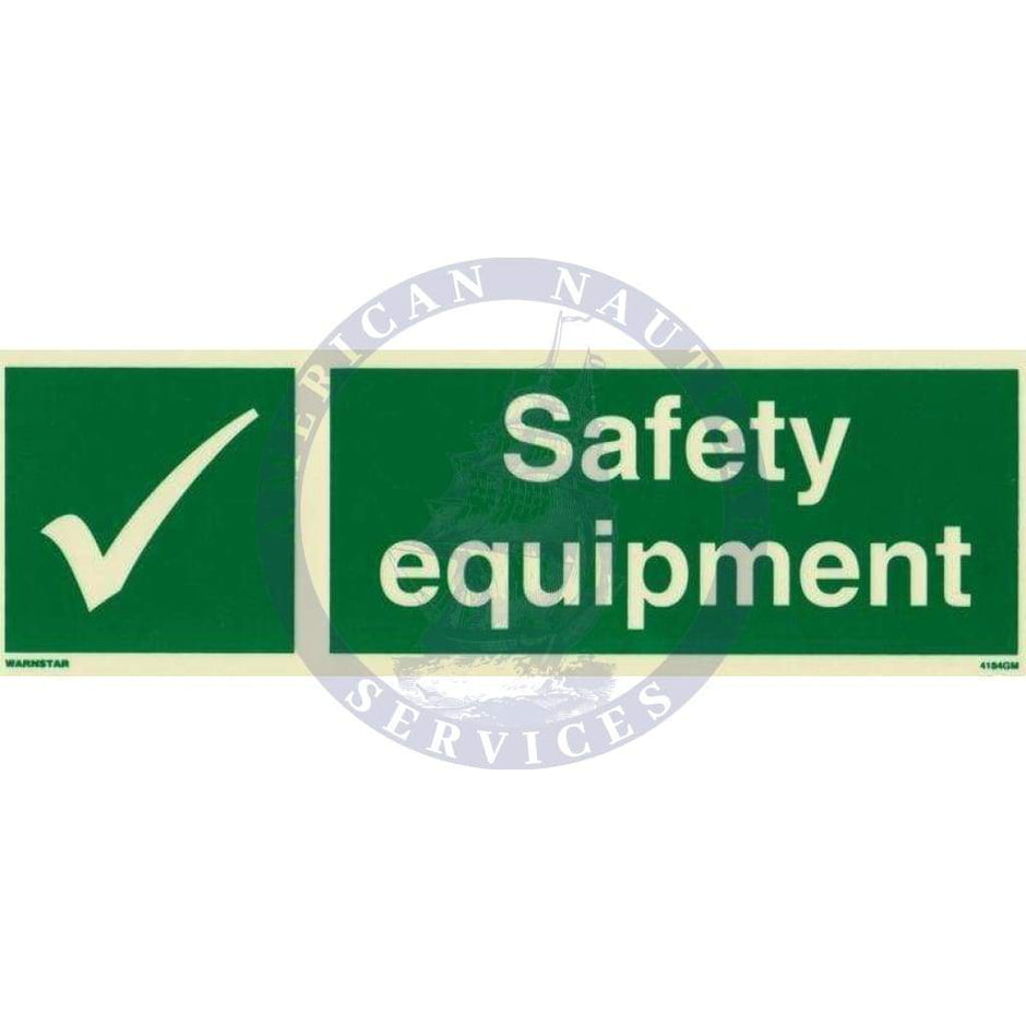 Marine Safety Sign: Safety Equipment - Amnautical