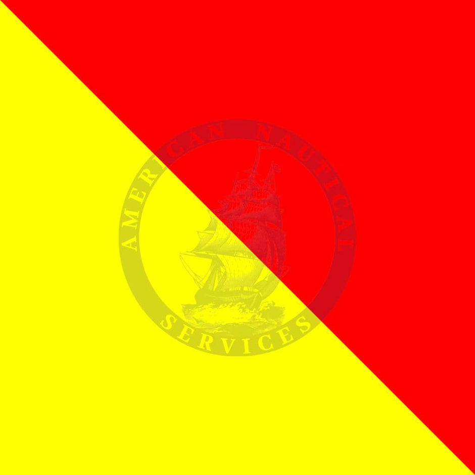 Marine signal flag: Letter "O" (Oscar) | O Flag | Oscar Flag Sailing ...