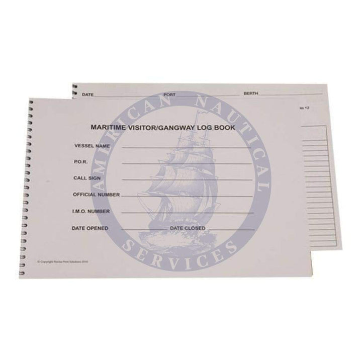 Maritime Visitor Log Book - Security & Visitor Details - Amnautical