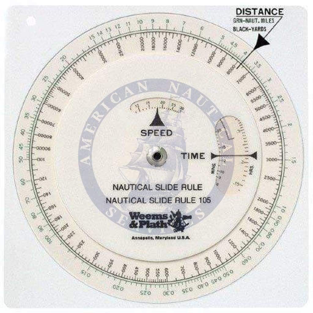 Nautical Slide Ruler (Weems & Plath 105) | Slide Rule - Amnautical