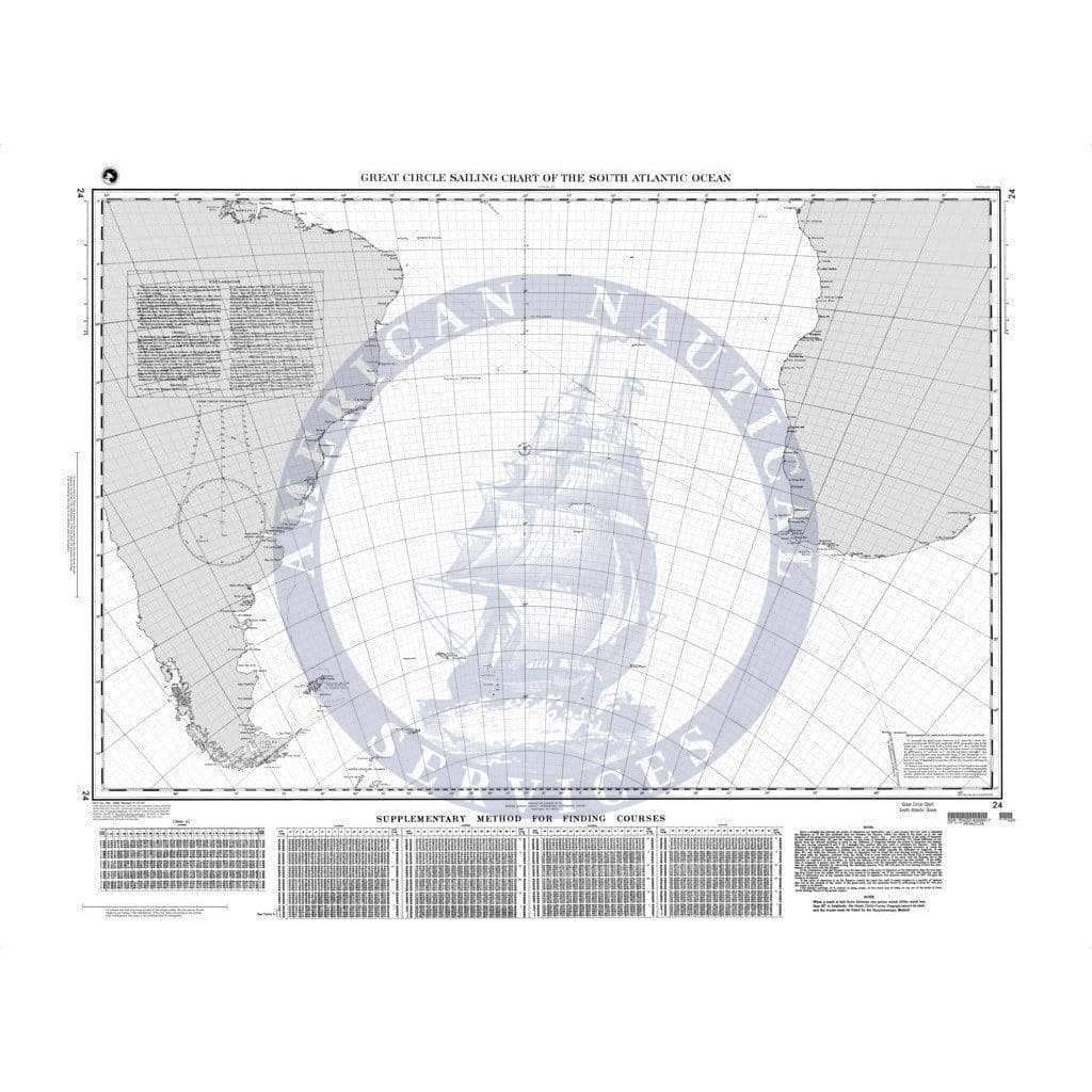 South Atlantic NGA Sailing Chart - Amnautical
