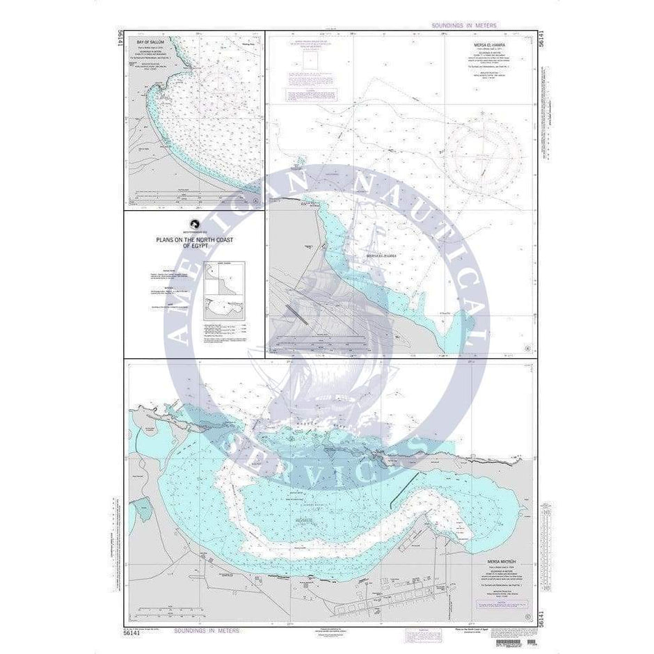 NGA Chart 56141: North Coast of Egypt - Amnautical