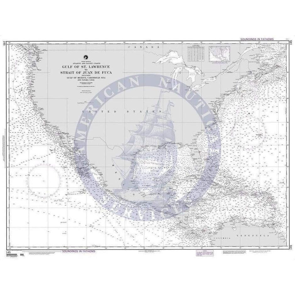 NGA Nautical Chart 145 - Amnautical
