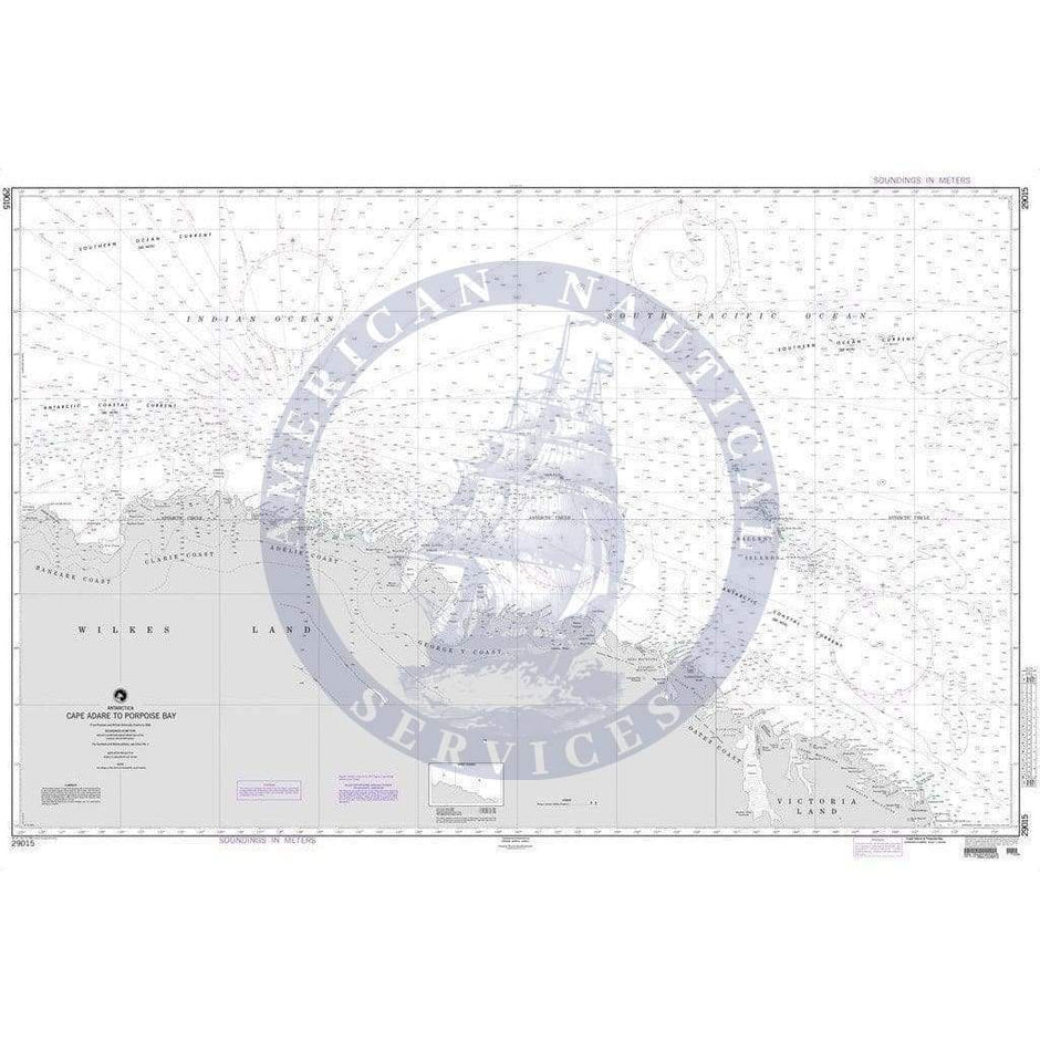 NGA Nautical Chart 29015: Cape Adare to Porpoise Bay - Amnautical