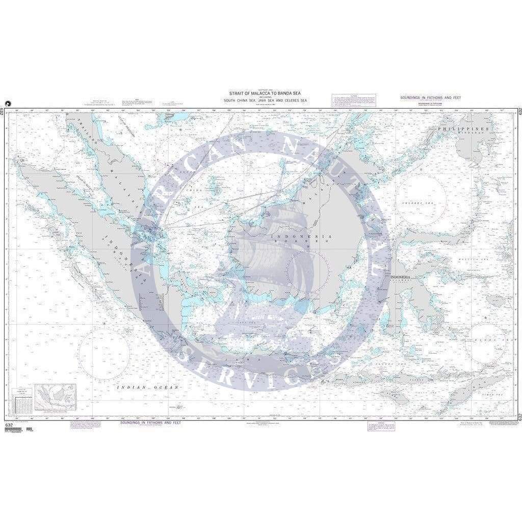 NGA Nautical Chart 632 - Amnautical