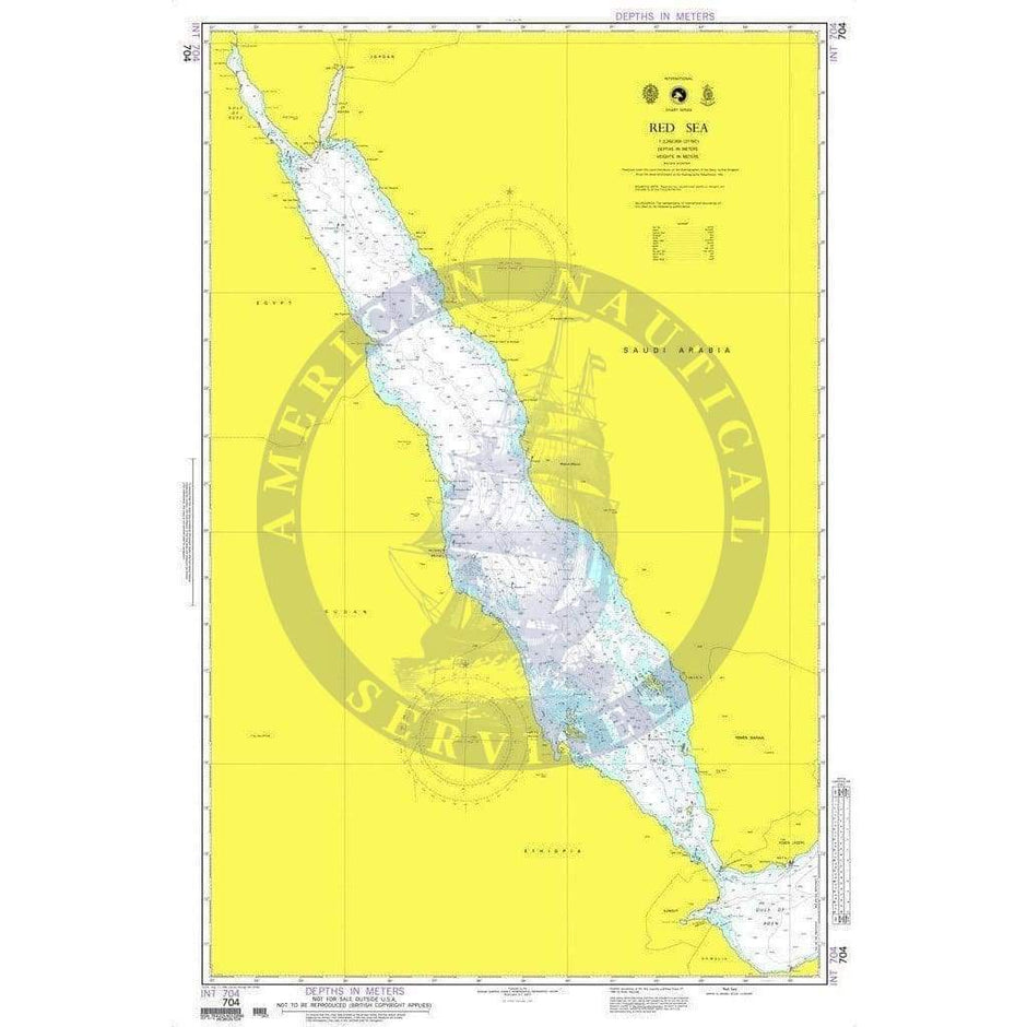 NGA Nautical Chart 704: Red Sea - Amnautical