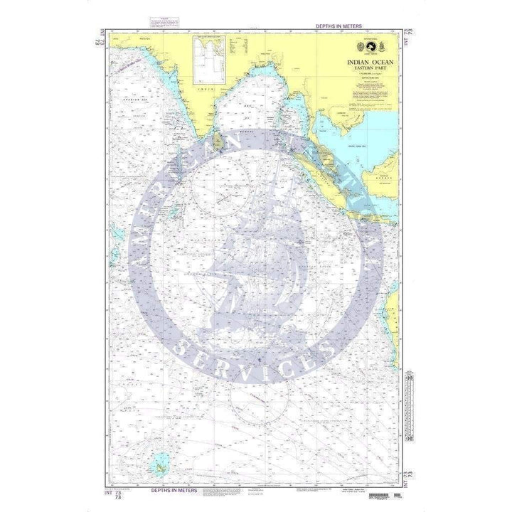 NGA Nautical Chart 73: Indian Ocean-Eastern Part - Amnautical