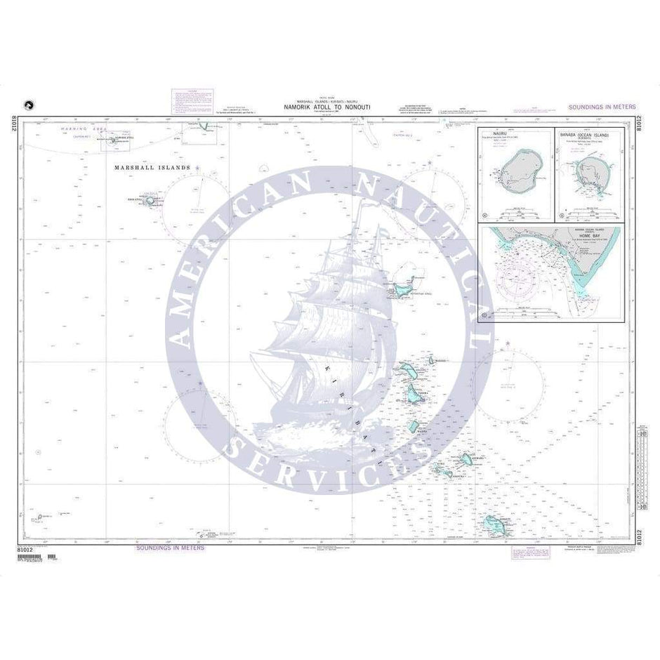 NGA Nautical Chart 81012 - Namorik Atoll - Amnautical