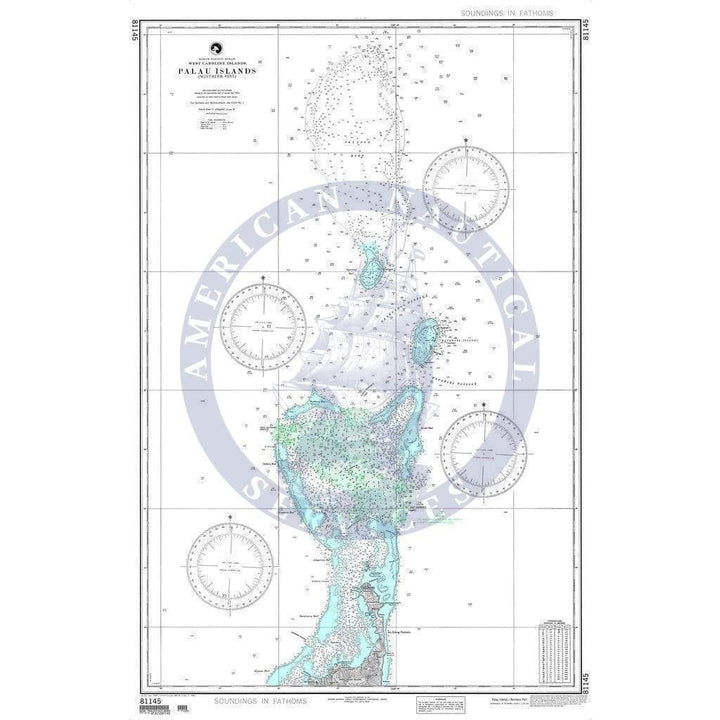 NGA Nautical Chart 81145 - Palau Islands - Amnautical