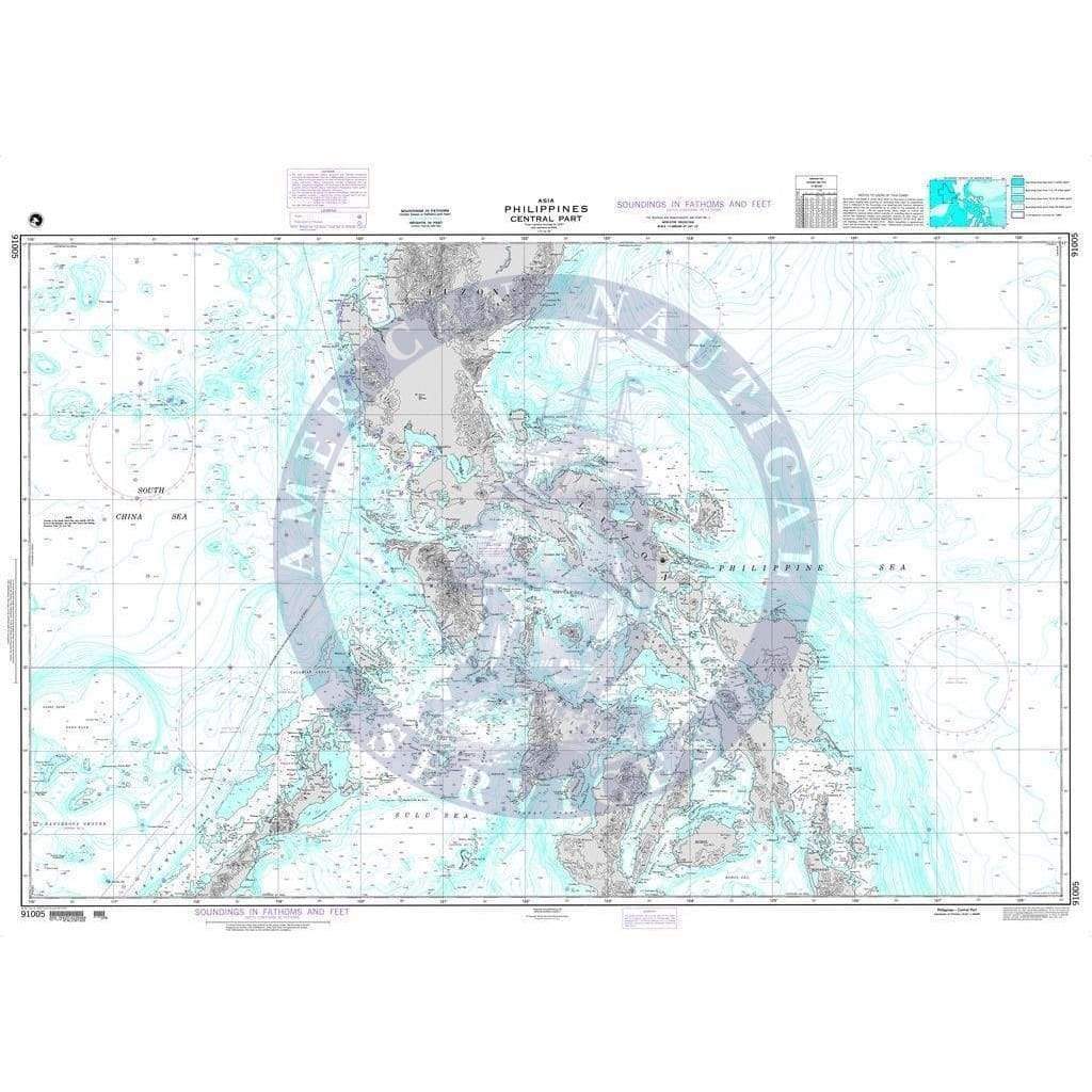 NGA Nautical Chart 91005 - Amnautical