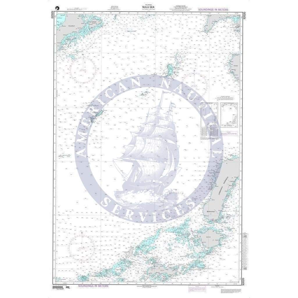 NGA Nautical Chart 92020: Sulu Sea - Amnautical