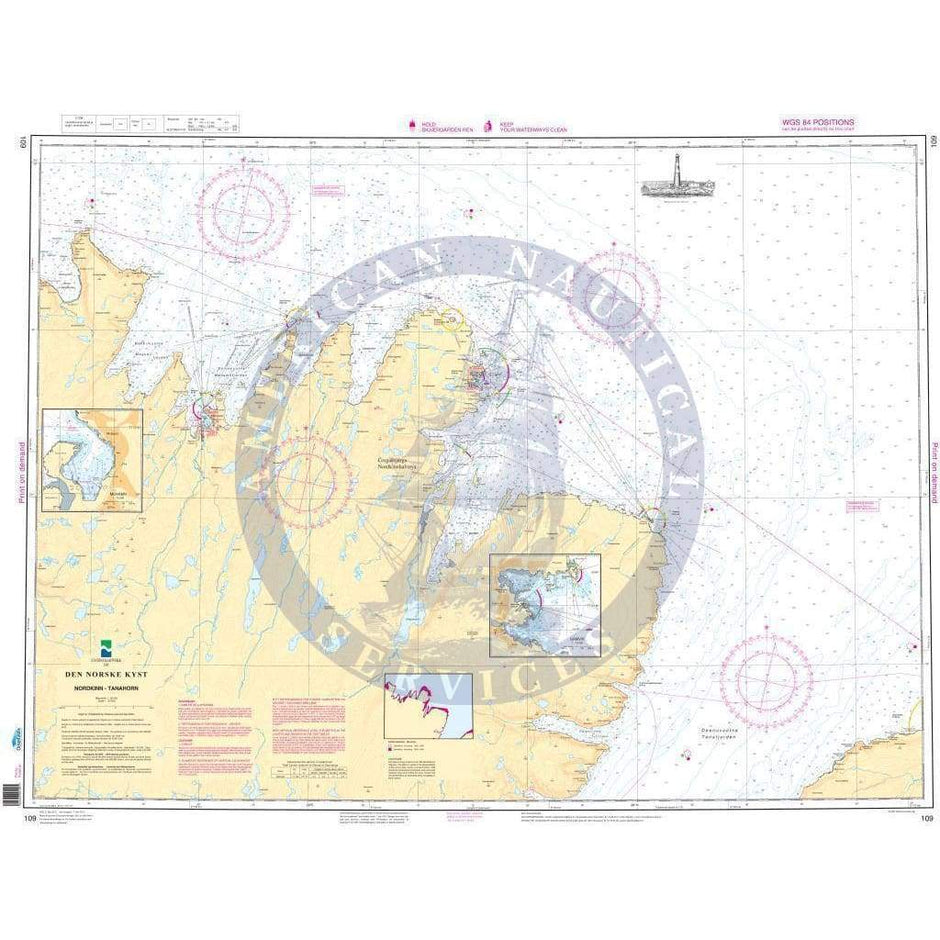 NHS Chart 109: Nordkinn - Tanahorn - Amnautical
