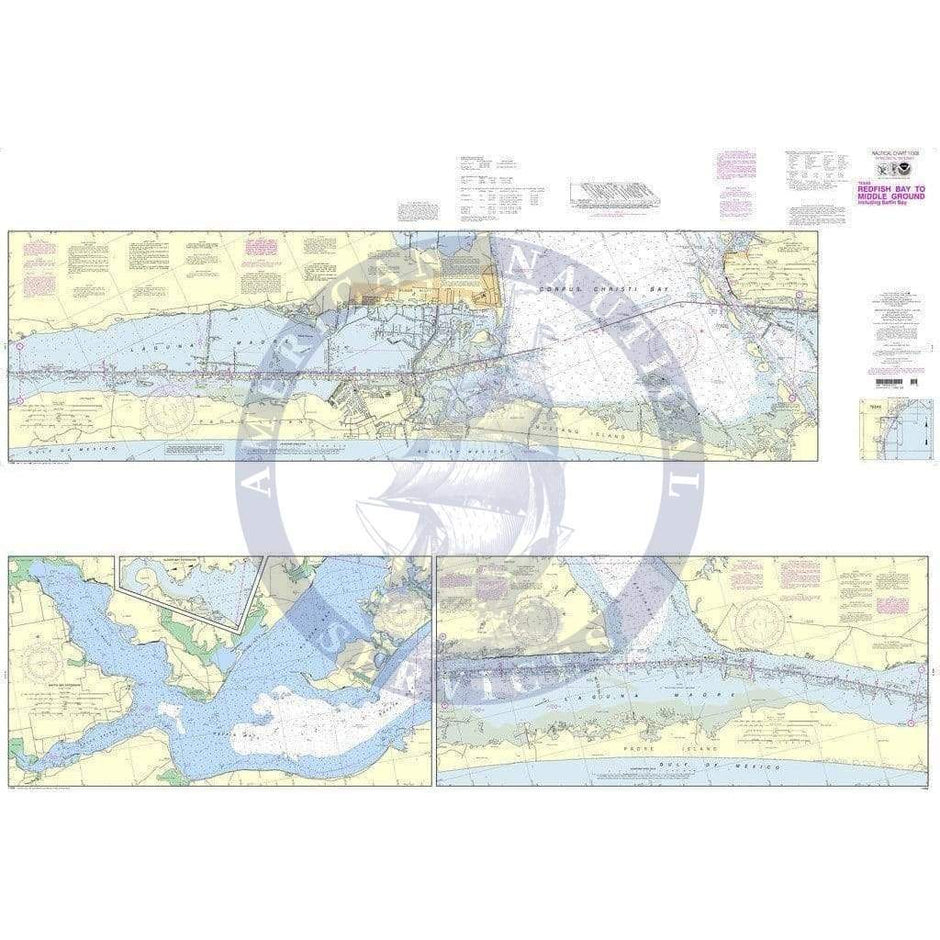 NOAA Nautical Chart 11308: ICW Redfish Bay to Middle Ground