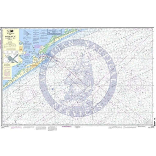 NOAA Nautical Chart 11323: Approaches to Galveston Bay - Amnautical