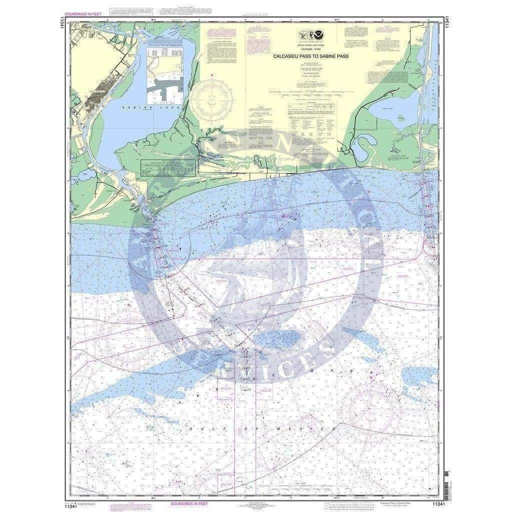 NOAA Nautical Chart 11341 - Amnautical