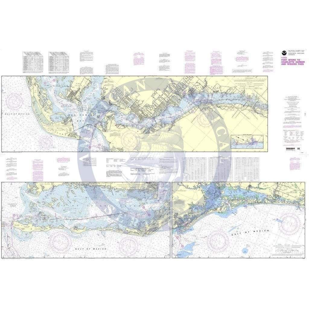 NOAA Chart 11427: ICW Fort Myers to Charlotte Harbor - Amnautical