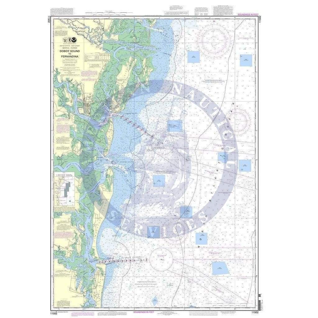 NOAA Nautical Chart 11502 - Amnautical