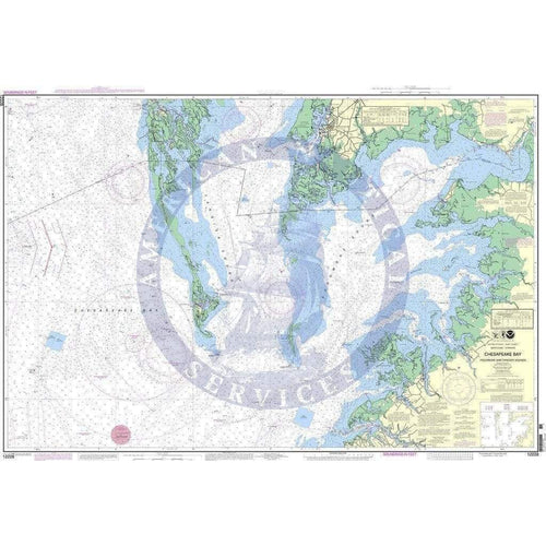 NOAA Nautical Chart 12228: Chesapeake Bay Pocomoke and Tangier Sounds ...