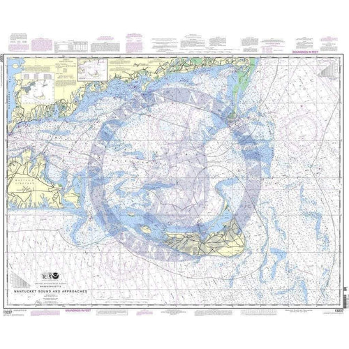 NOAA Nautical Chart 13237: Map of Nantucket Sound and Approaches ...