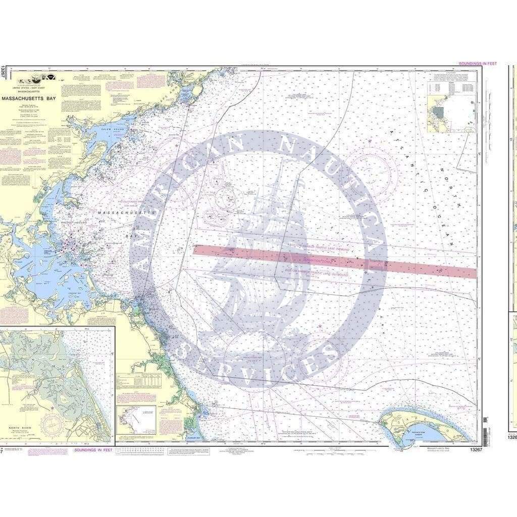 NOAA Nautical Chart 13267: Massachusetts Bay; North River - Amnautical